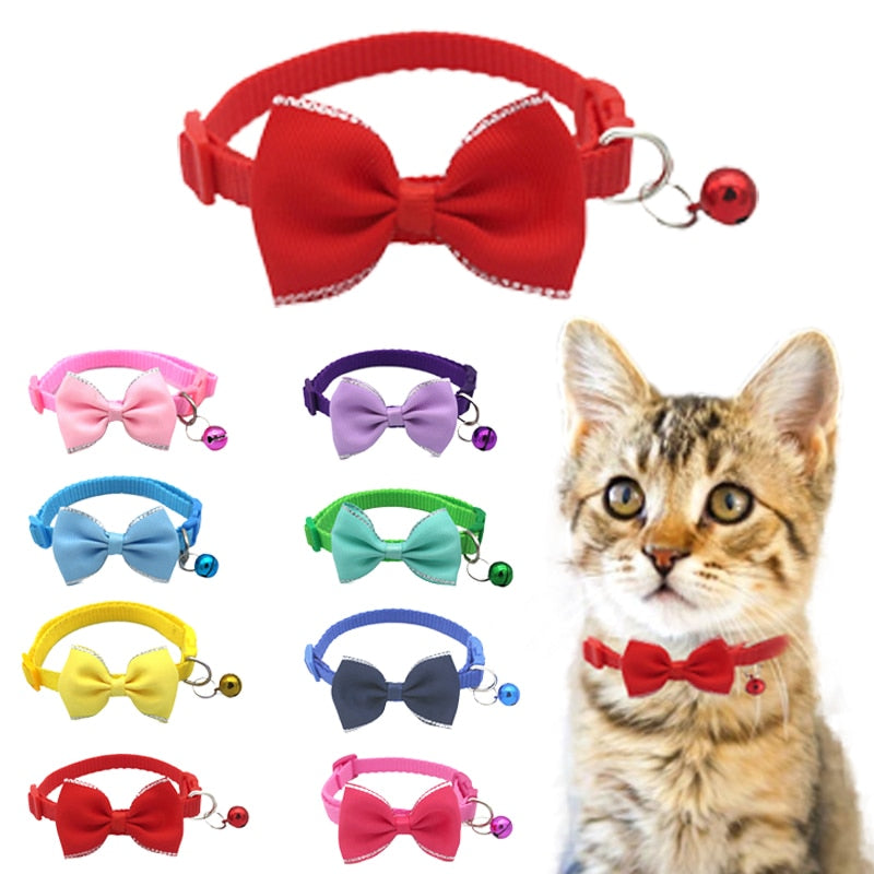 PetCute™ Bow and Bell Pet Collar – Pet Cute